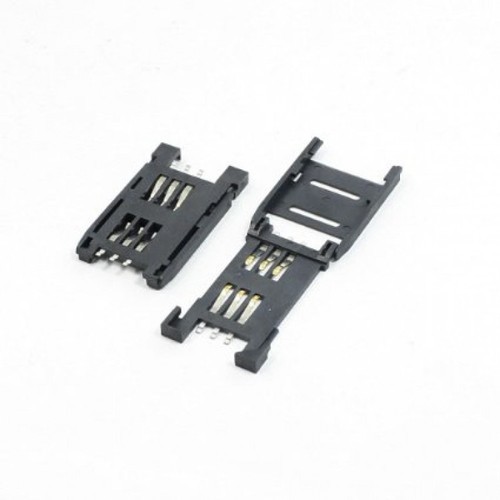 Flip Type 6 pin micro Sim Card Holder Shaft Up/Down/Horizontal ...