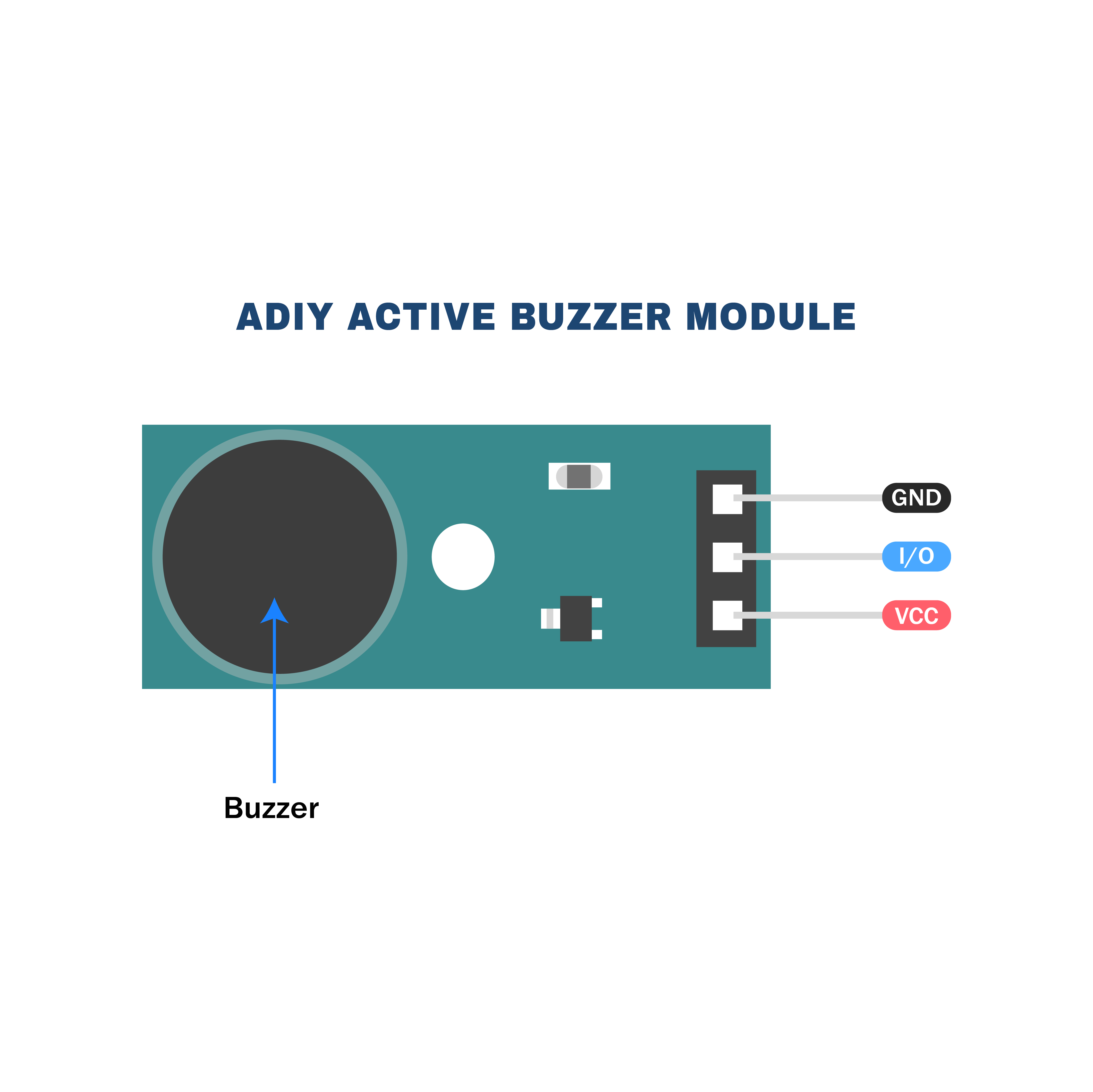 Active Buzzer Module - 3.3-5V buy online at Low Price in India ...