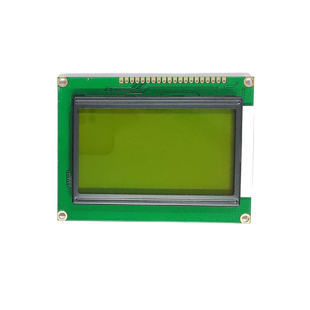 128X64 Graphic LCD Module | STN - Black Display Dot with Green ...