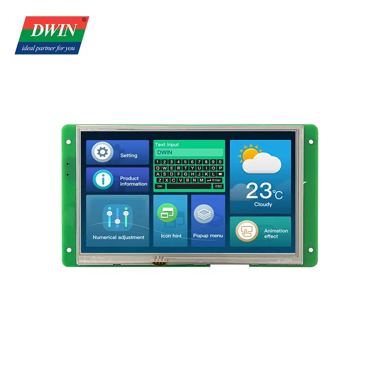 7 Inch Instruments Smart LCD display by DWIN global - DMG10600C070_03WTR