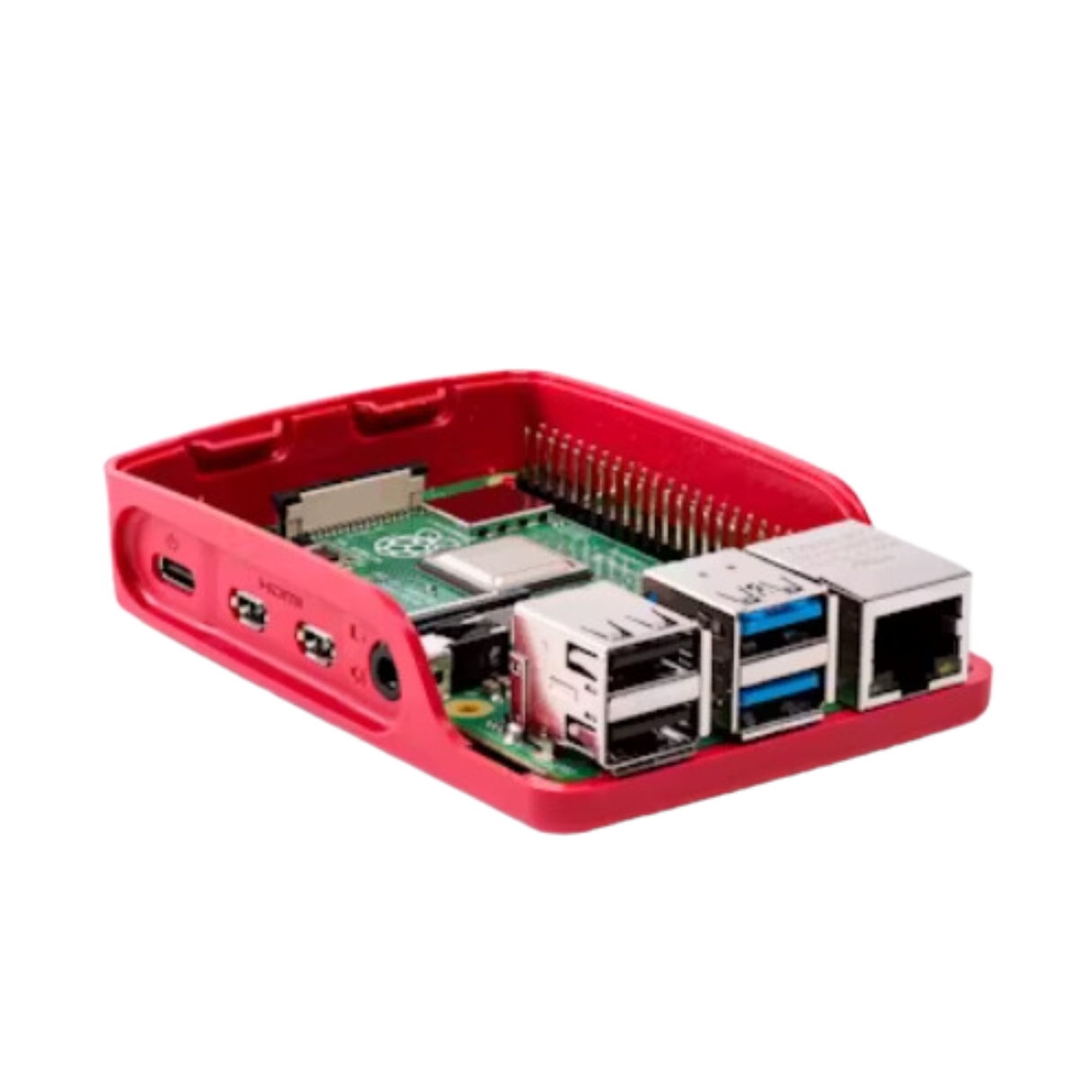 RASPBERRY PI - 4 CASE - RED & WHITE (C)