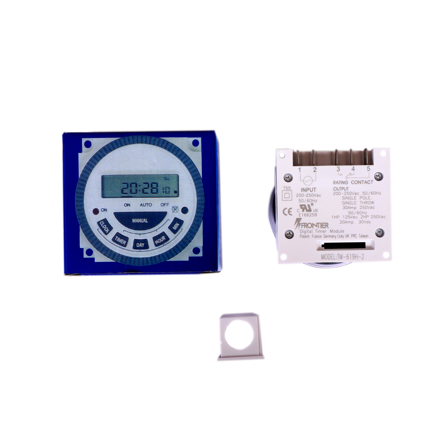TM619- Digital Timer Programmable Time Switch with LCD 30A 5 Pin ...