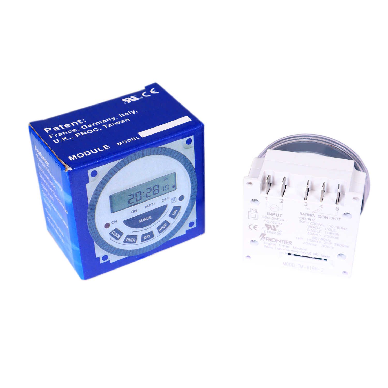 TM619- Digital Timer Programmable Time Switch with LCD 30A 5 Pin ...