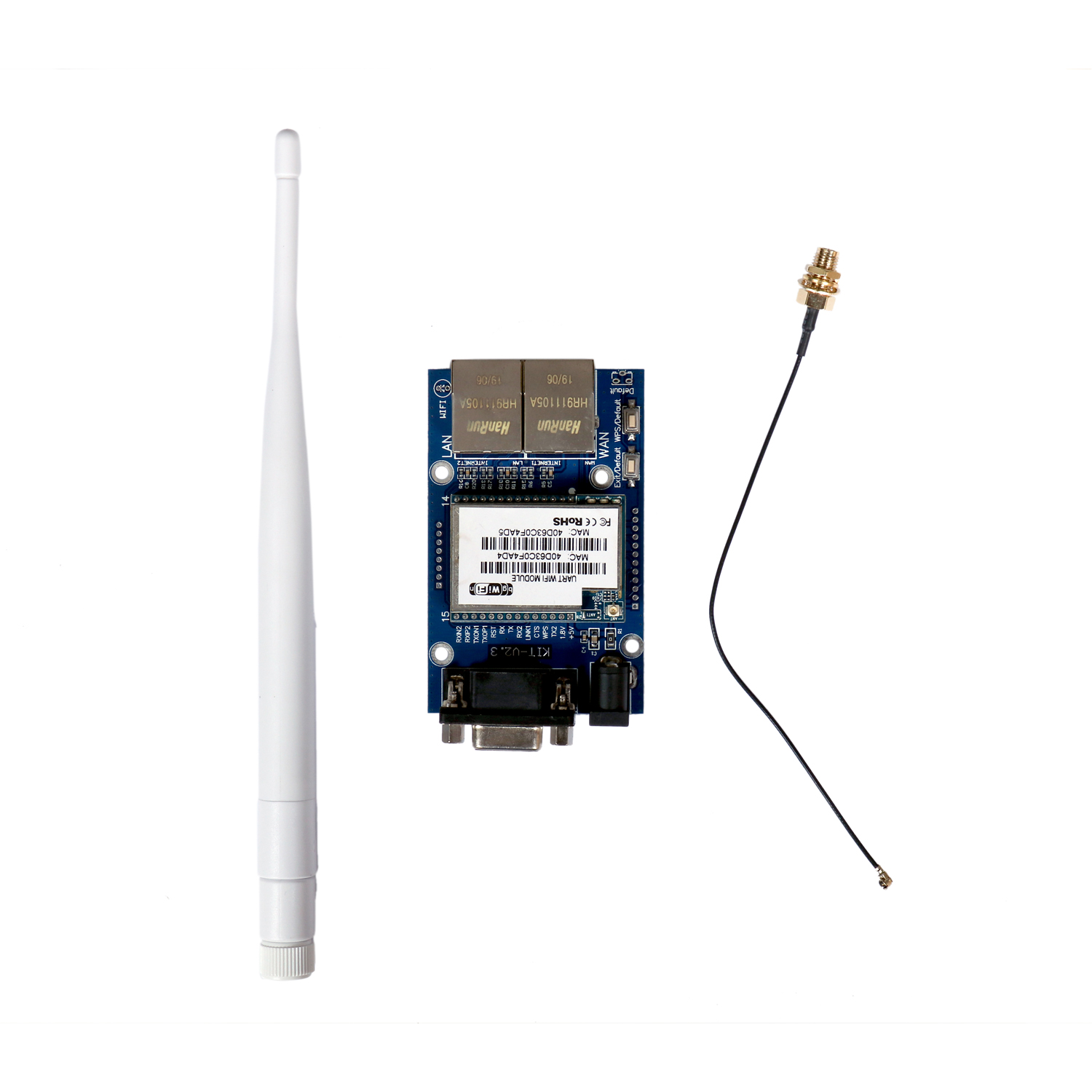 Base Board HLK RM04 Wifi Module (External Antenna)|Rajguru Electronics
