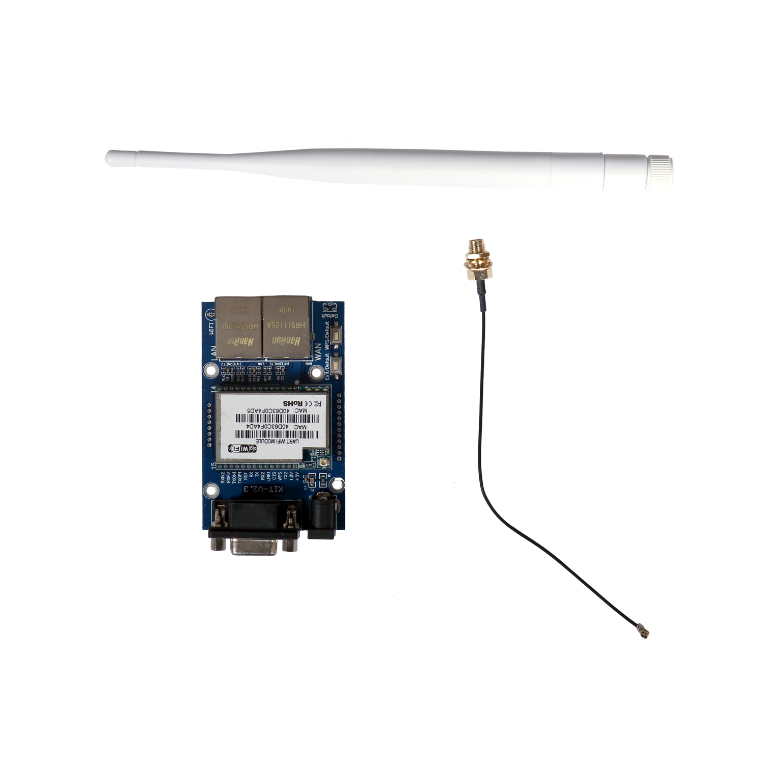 Base Board HLK RM04 Wifi Module (External Antenna)|Rajguru Electronics